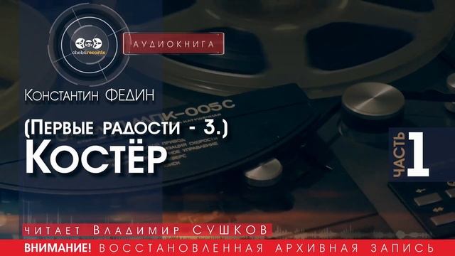 КОСТЁР (Первые радости 3) - часть 1 - Константин ФЕДИН (читает Владимир СУШКОВ) | аудиокниги слушать