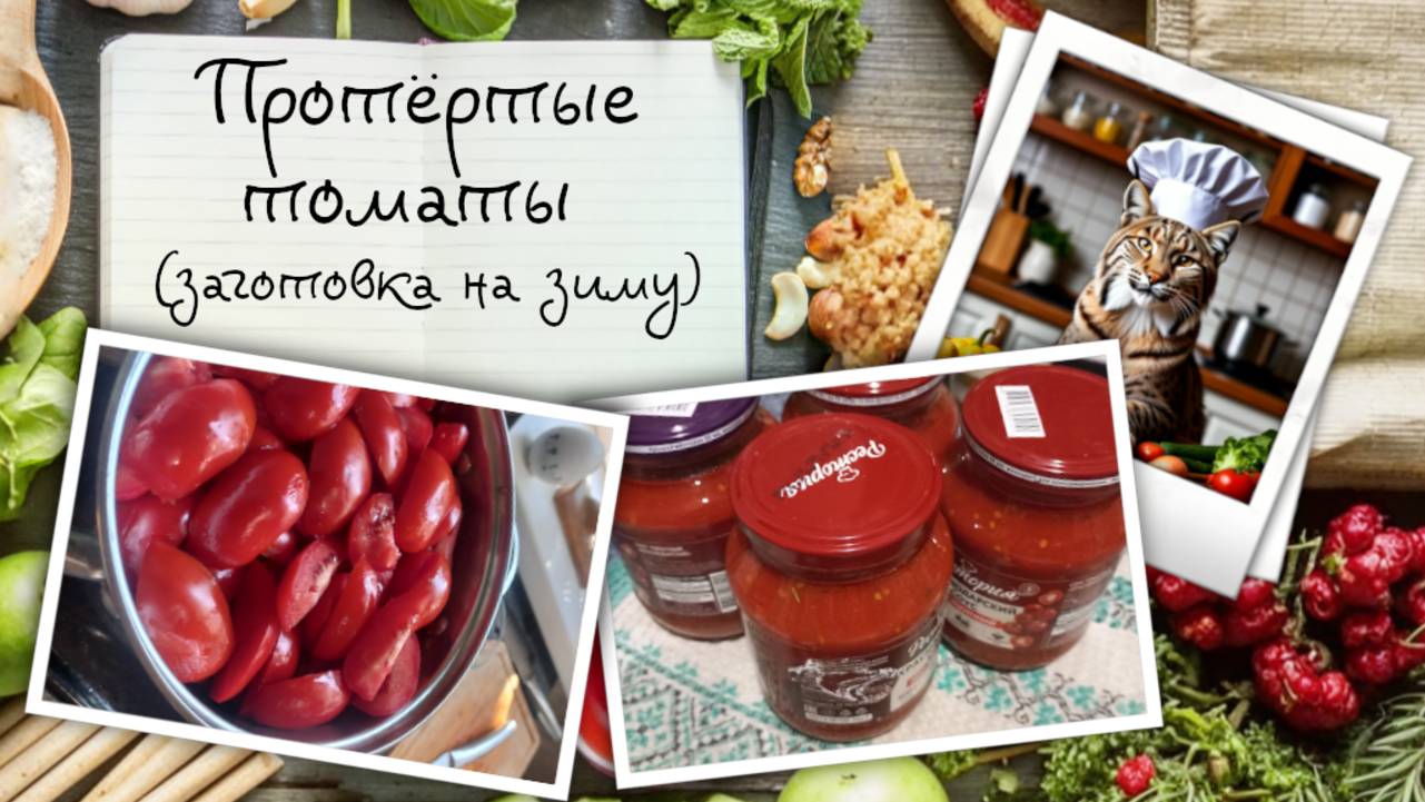 Протёрные томаты по-итальянски — универсальная заготовка на зиму