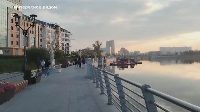 Набережная в Челябинске. Вечером очень красиво.
