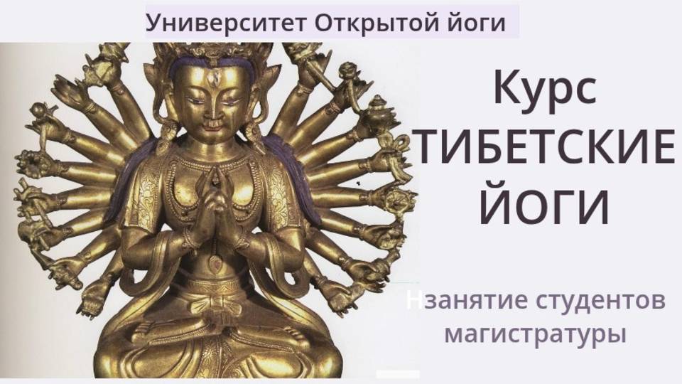 Тибетские йоги. Углубленное изучение Высших йог. Занятие студентов магистратуры.