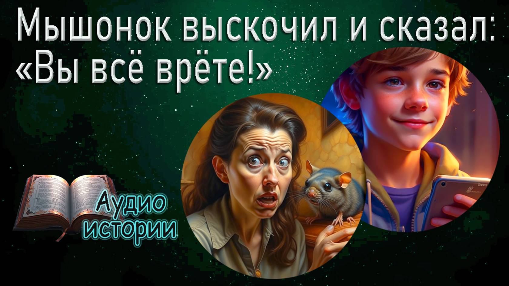 Мышонок выскочил и сказал: «Вы всё врёте!»