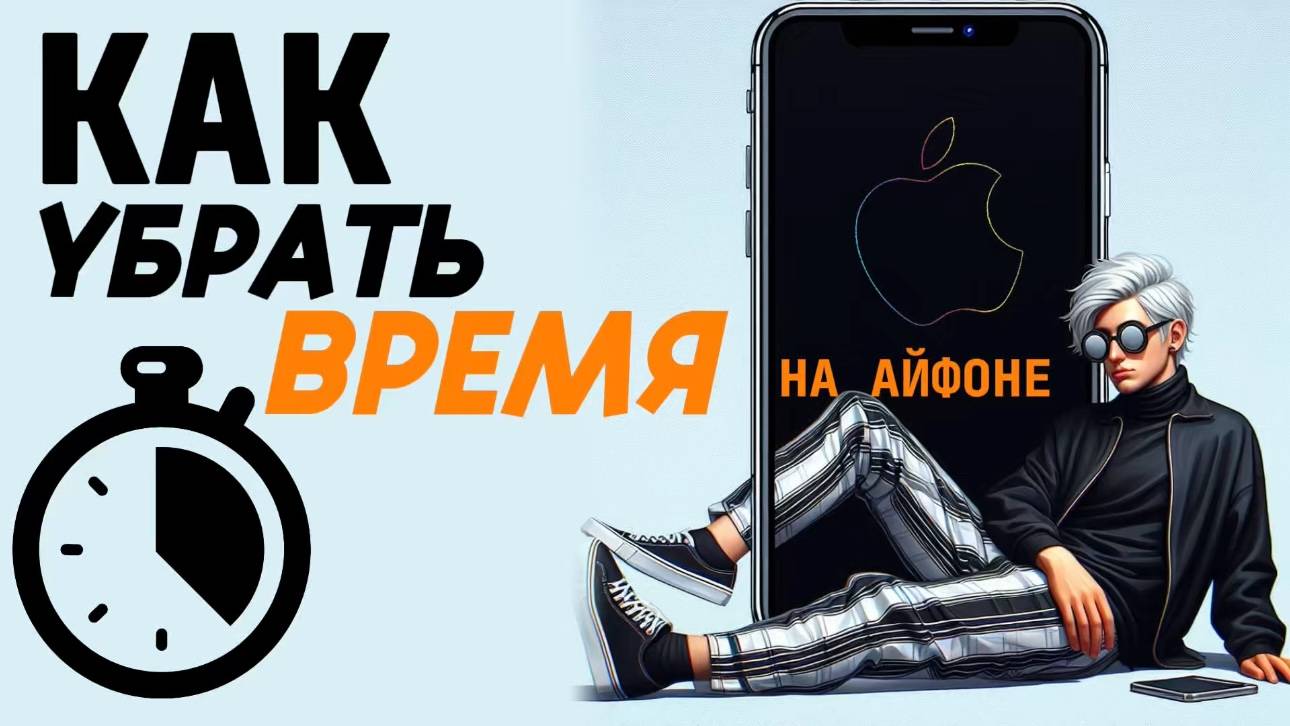 Как убрать время на айфоне? Как скрыть время на айфоне? #iphone #айфон #какнаайфон