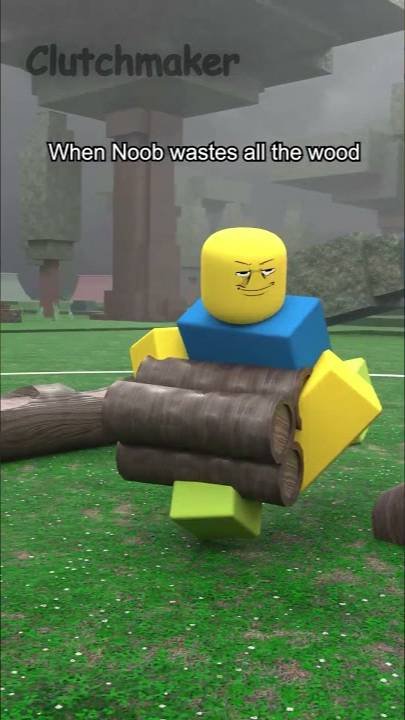 When Noob wastes all the wood in 99 Nights in the Forest ☠️