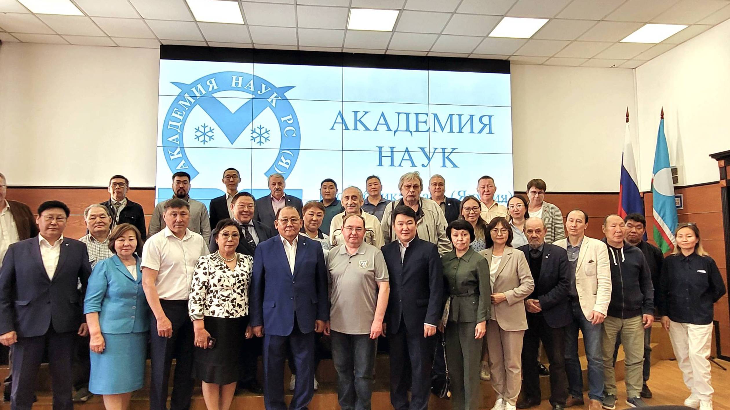 На встрече с Ильей Вячеславовичем Ильиным в Академии наук Якутии