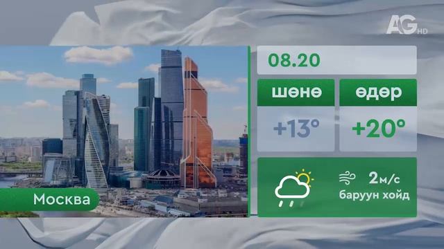 Погода 20 августа /"Цаг агаар" - 2025.08.20