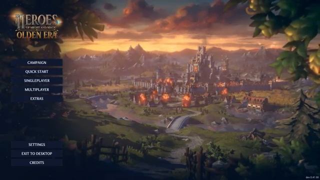 Новое игровое меню Heroes of Might & Magic Olden Era