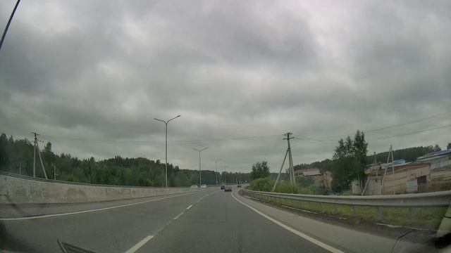 Поездка по улицам Тюмени до Труфаново