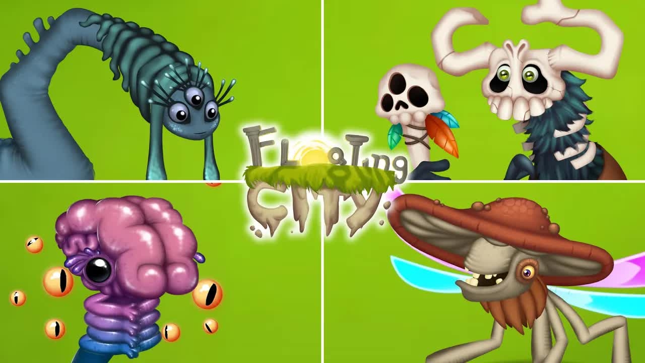 Плавучий Остров - Все Монстры, Песни и Анимации (My Singing Monsters, Мои Поющие Монстры, Msm, Мсм)
