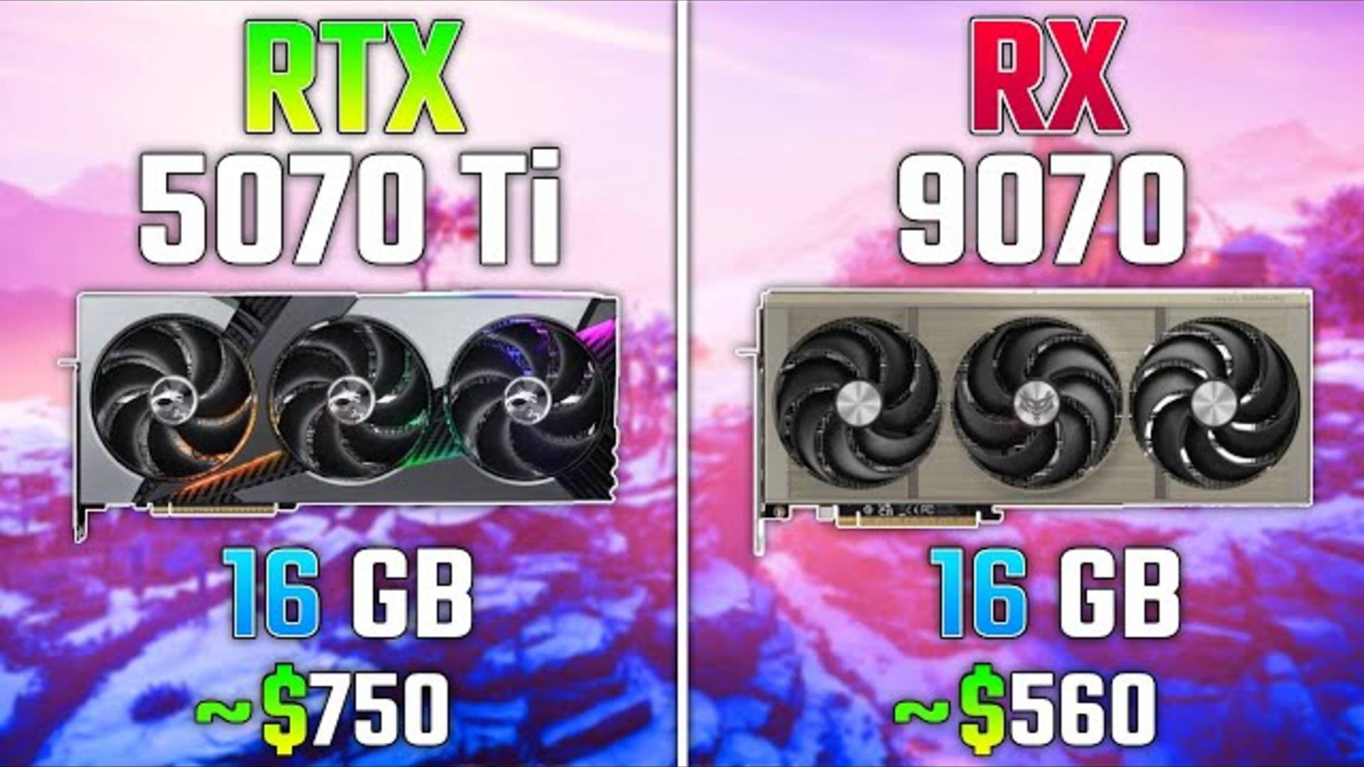 RTX 5070 Ti vs AMD RX 9070 | Test in 7 Games