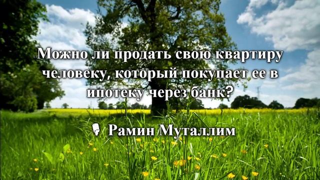 Можно ли продать свою квартиру человеку, который покупает ее в ипотеку через банк_🎙 Рамин Муталлим