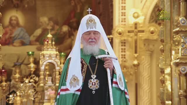 Патриаршая проповедь в праздник Преображения Господня после Литургии в Храме Христа Спасителя