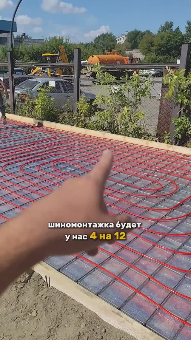 Шиномонтаж из сэндвич-панелей 12х4 и навес 12х5. Часть 1.