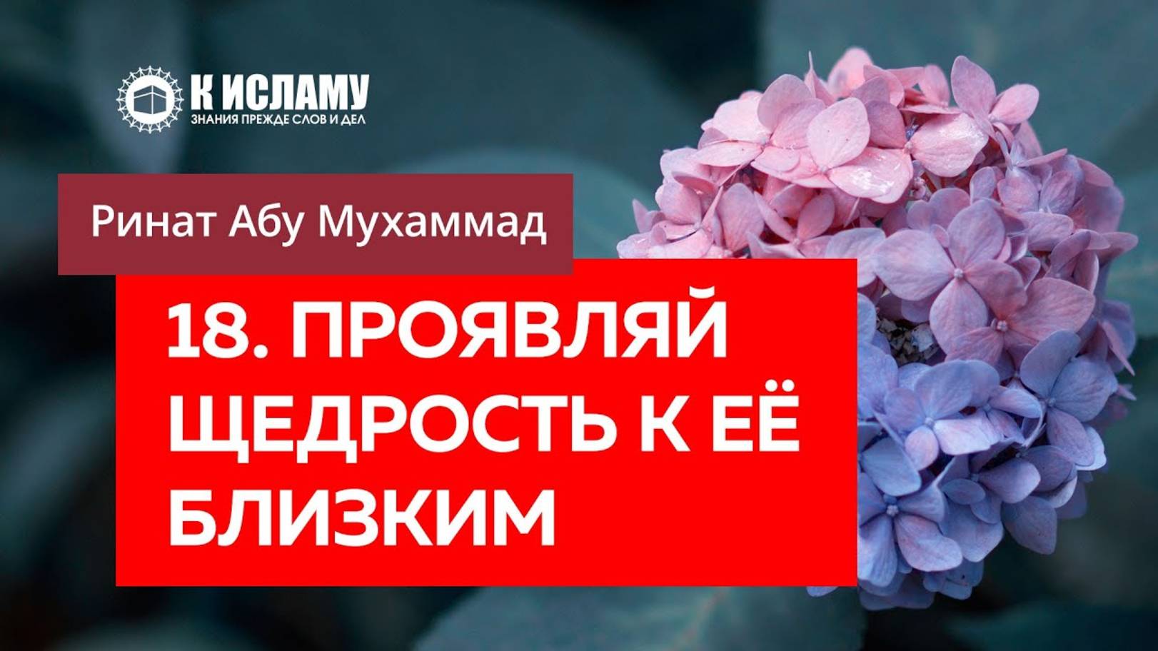 18/40. Проявляй щедрость к её родным, близким и подругам — Ринат Абу Мухаммад