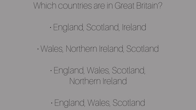 Life in the UK test Question 46