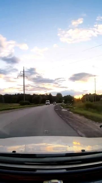 Газель пытается срезать угол