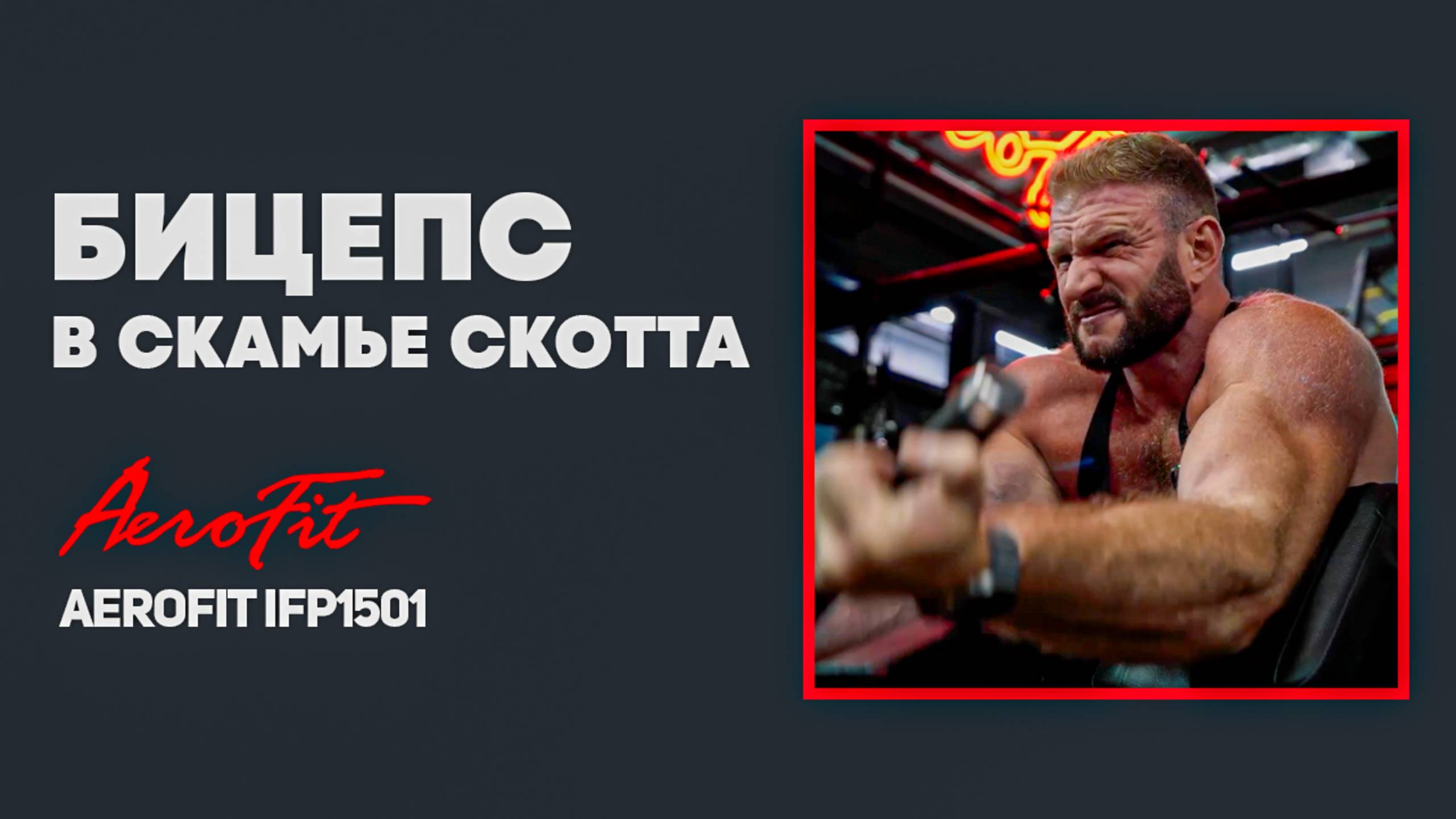 БИЦЕПС в Скамье Скотта с Линдовером Impulse IFP1501
