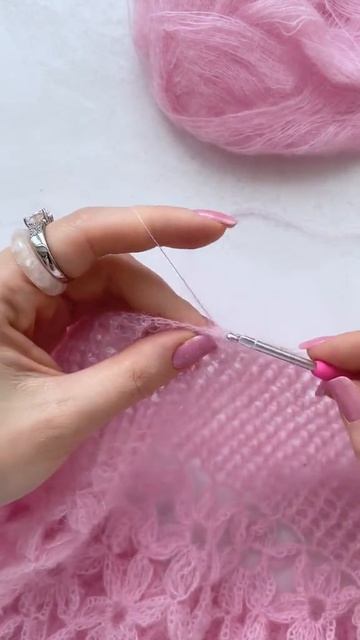 Розовый мохер видео для вдохновения