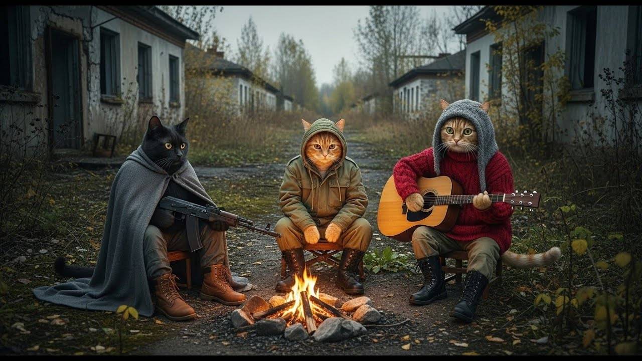 Кошачий S.T.A.L.K.E.R. - Видеоклип. Создано при помощи VEO2
