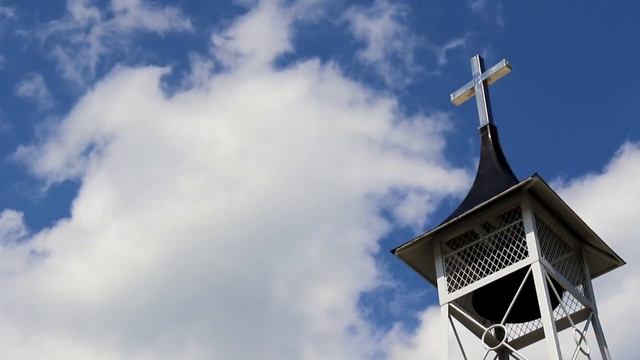 Guitar music with sounds of birds and bell tower