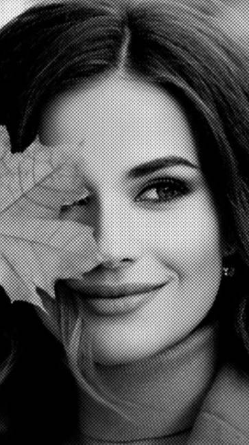 Эффект «Полутоновый узор»