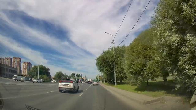 Поездка по улицам Тюмени от отдела полиции №1 на Пермякова до Логунова