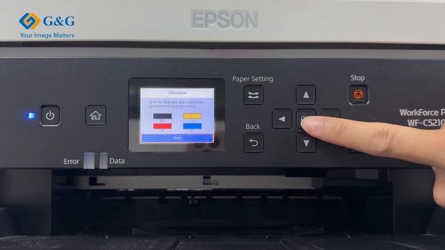 Установка картриджей G&G T94X1/T96X1 для Epson