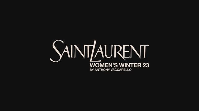 Показ женской коллекции Saint Laurent осень-зима 2023-2024