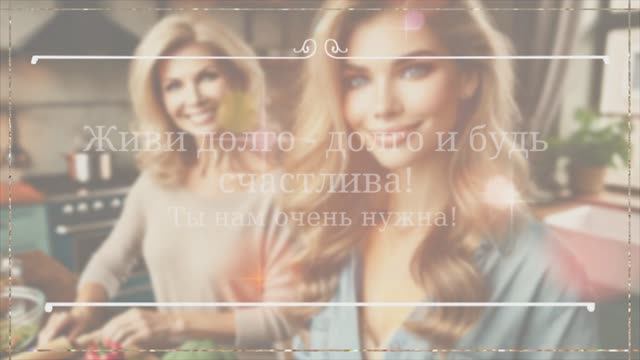 С Днём Рождения Мама! Поздравление для мамы от сына №12(Шампань).