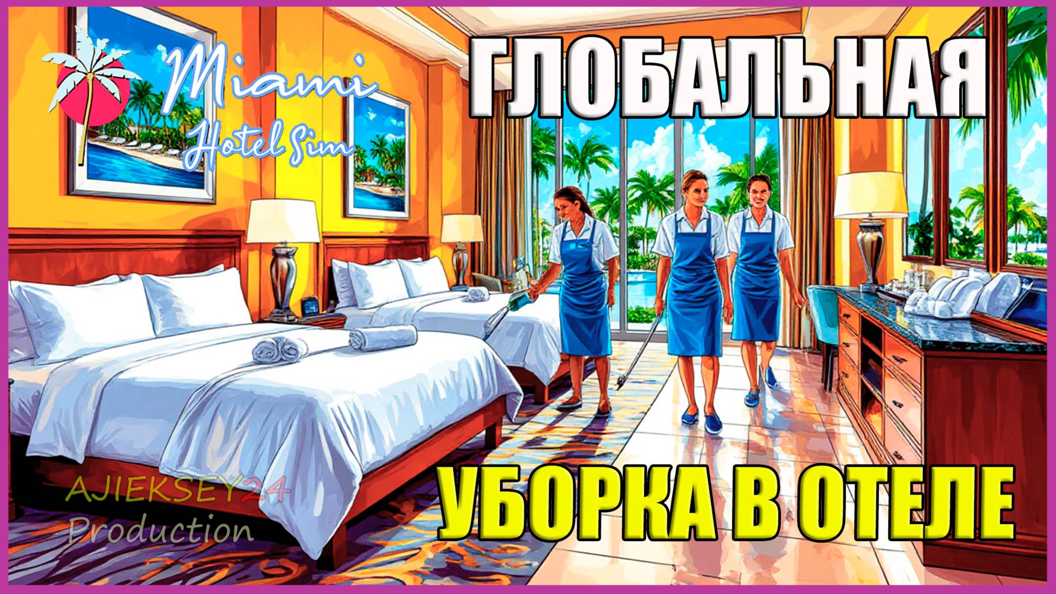 ОТЕЛЬ МАЙАМИ - РАЗБИРАЮ ВТОРОЙ ЭТАЖ ОТЕЛЯ #2 | Miami Hotel Simulator