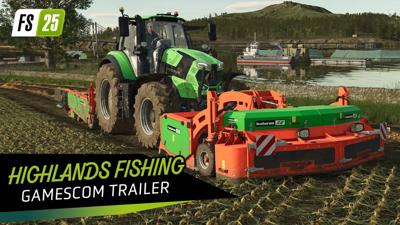 Highlands Fishing | Gamescom Trailer | Farming  Simulator 25 🐄🌻🌽