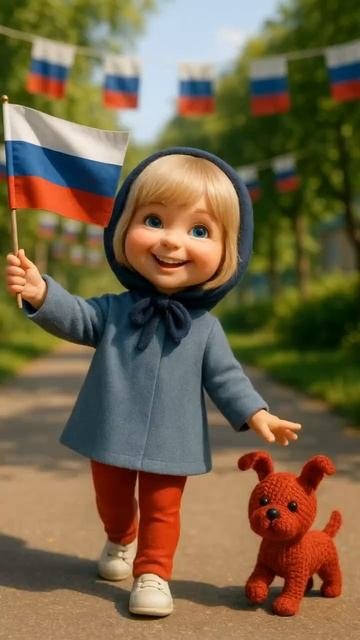 Мультфильм с Россией флагом!!!
