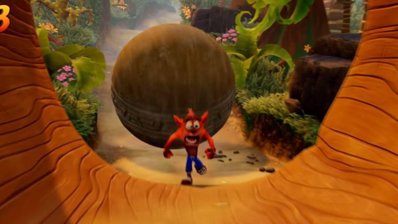 Видеоигра мультик Crash Bandicoot. Прохождение детской смешной игры 4 этап