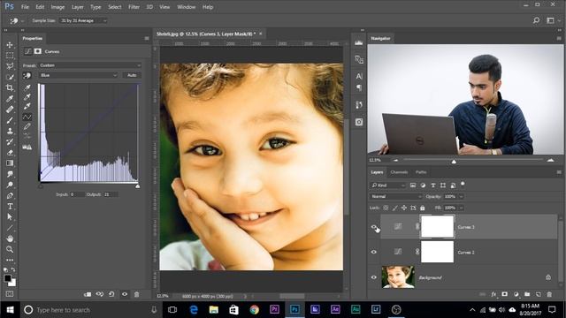 Трюк с кривыми для устранения цветовых искажений в Photoshop
