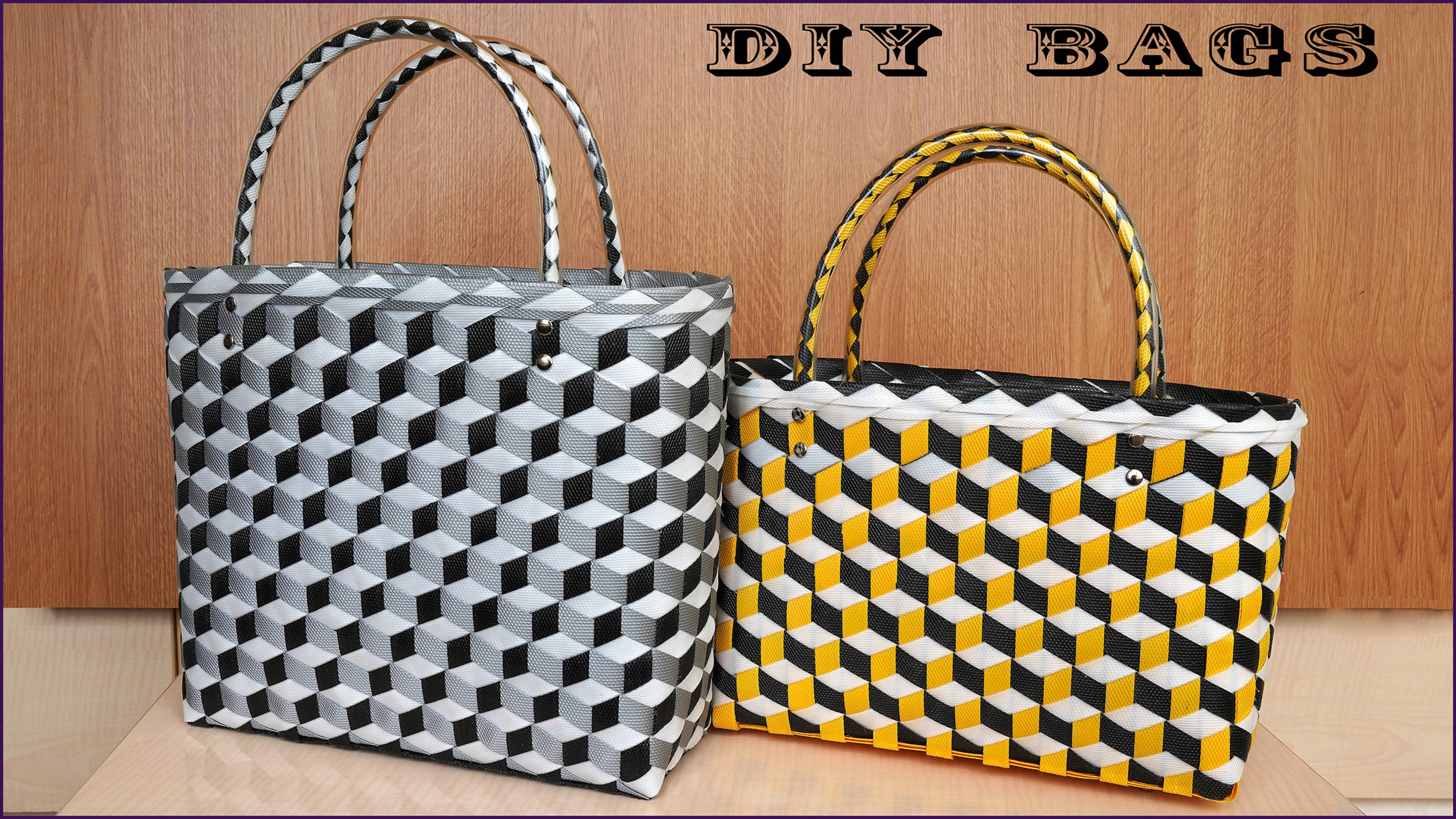 Плетение 3D сумки из стреппинг ленты. Часть 2.