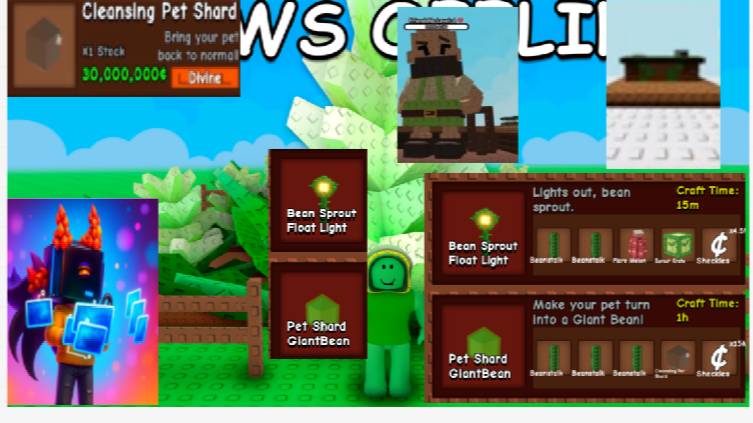 Новое обновление гороховое Часть 2 крафт гороховый в вырасти сад в роблоксе