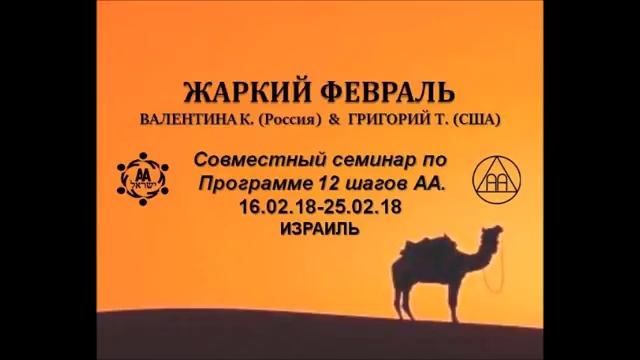 "НЕУДОБНЫЕ ВОПРОСЫ" тема - "Будущее, смерть". Семинар АА в г. Ашдод