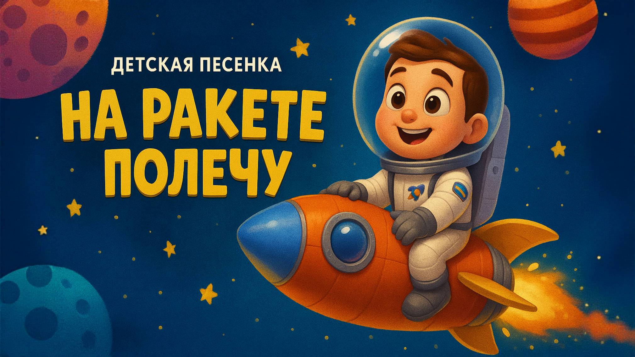 Детская песня про космос. На ракете полкчу! Мультик про космос.