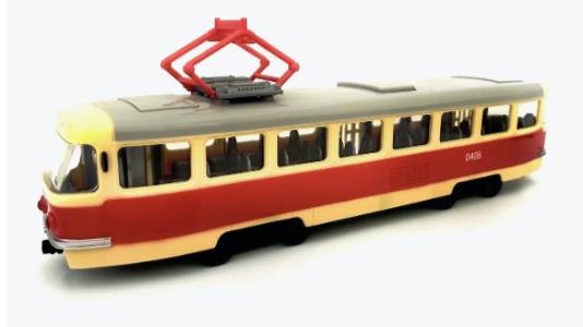 Трамваи  пластмассовые от  Play Smart #транспорт #технопарк #трамвай