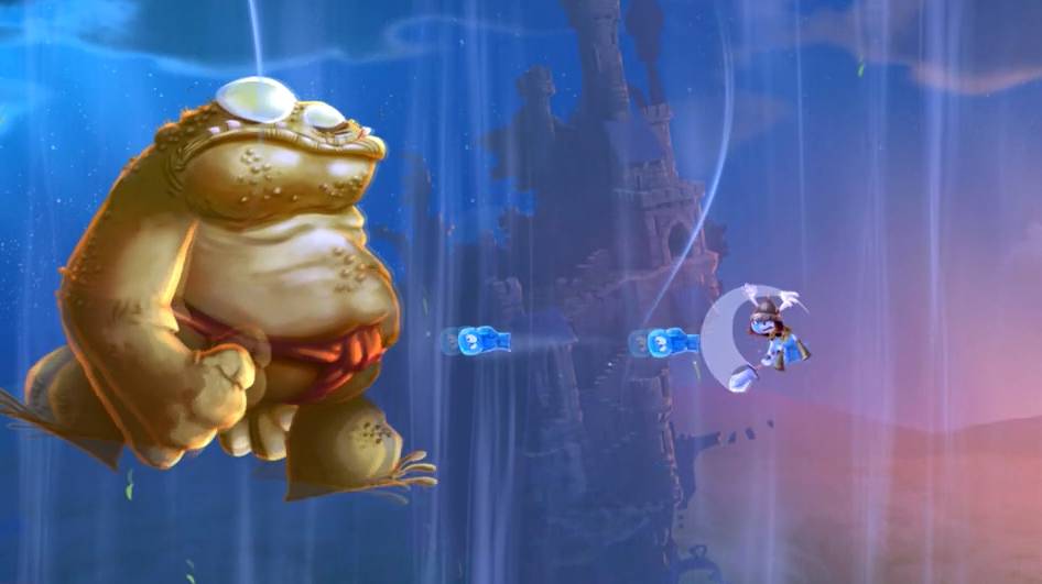 Игрушка Rayman Legends, 6 этап эпизода история жабы, Бронированная жаба