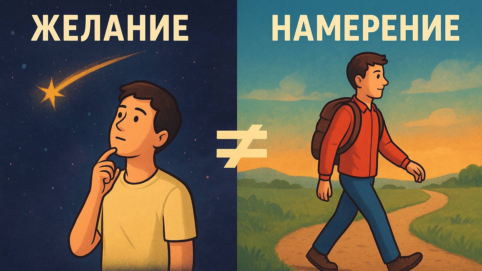 Чем намерение отличается от желания?