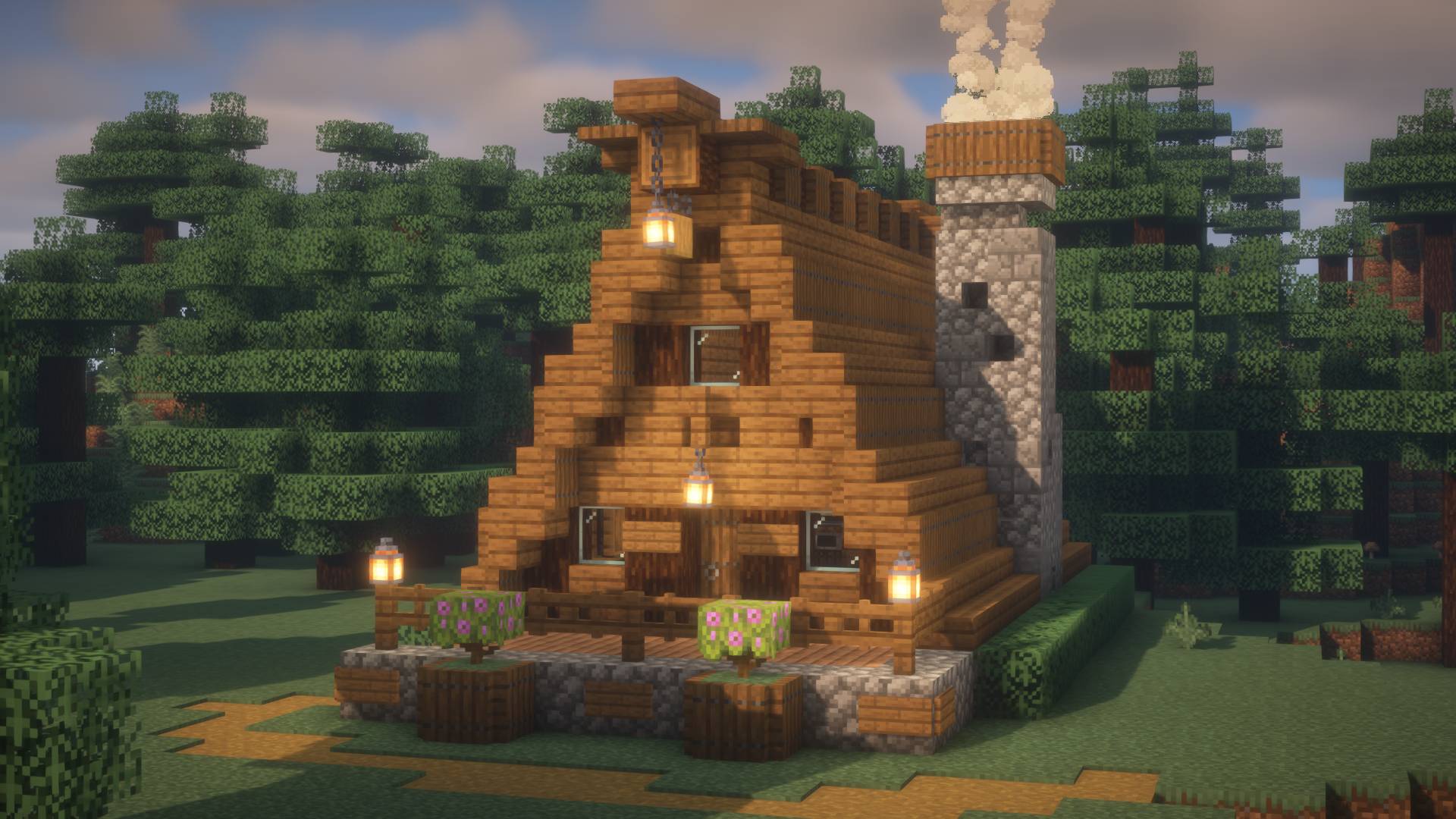 СТАРТОВЫЙ ДОМ В МАЙНКРАФТЕ! | ПРОЕКТ 1