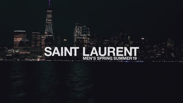 Показ мужской коллекции Saint Laurent весна-лето 2019