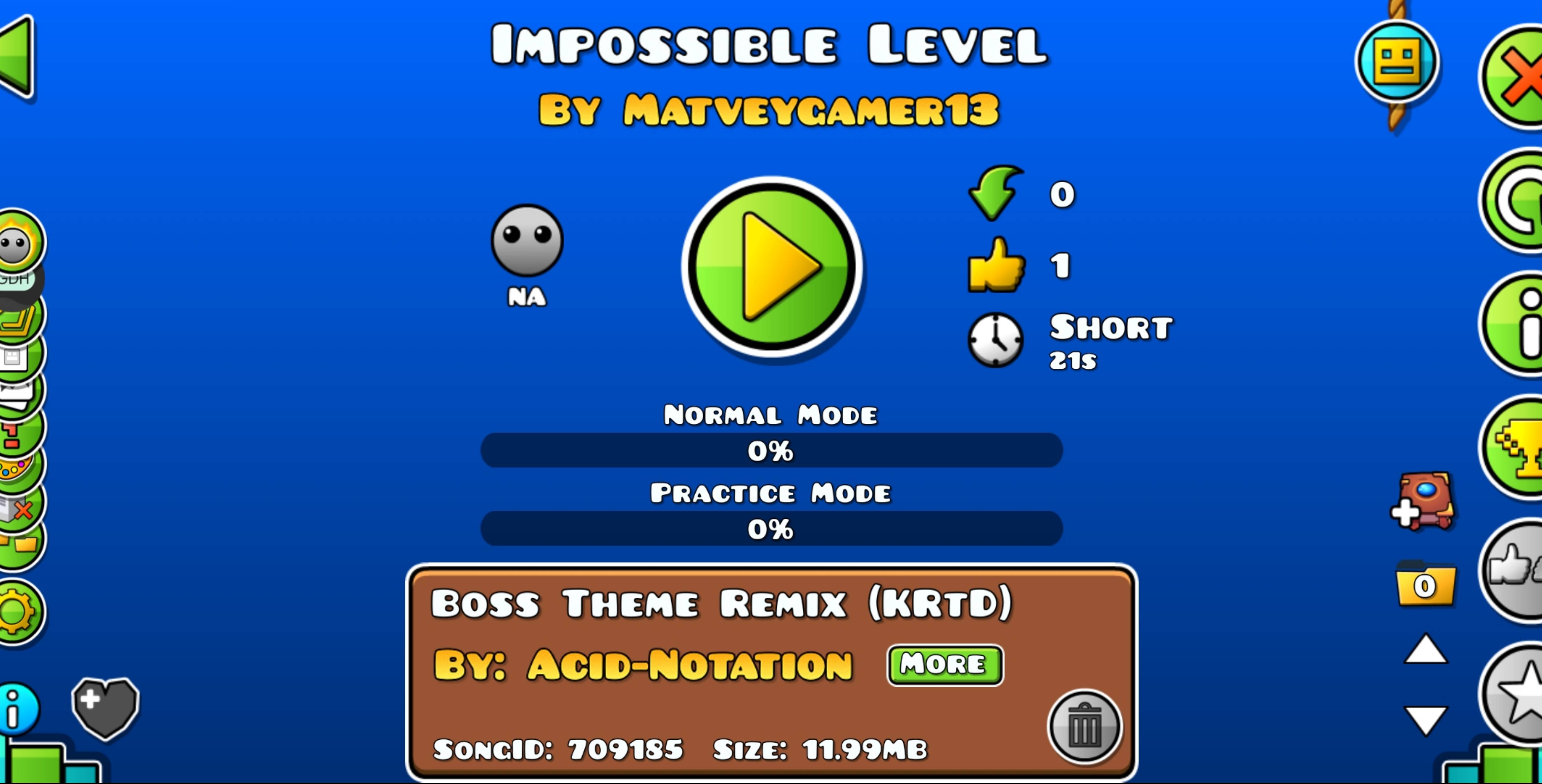 Impossible Level, by Matveygamer13 (me)