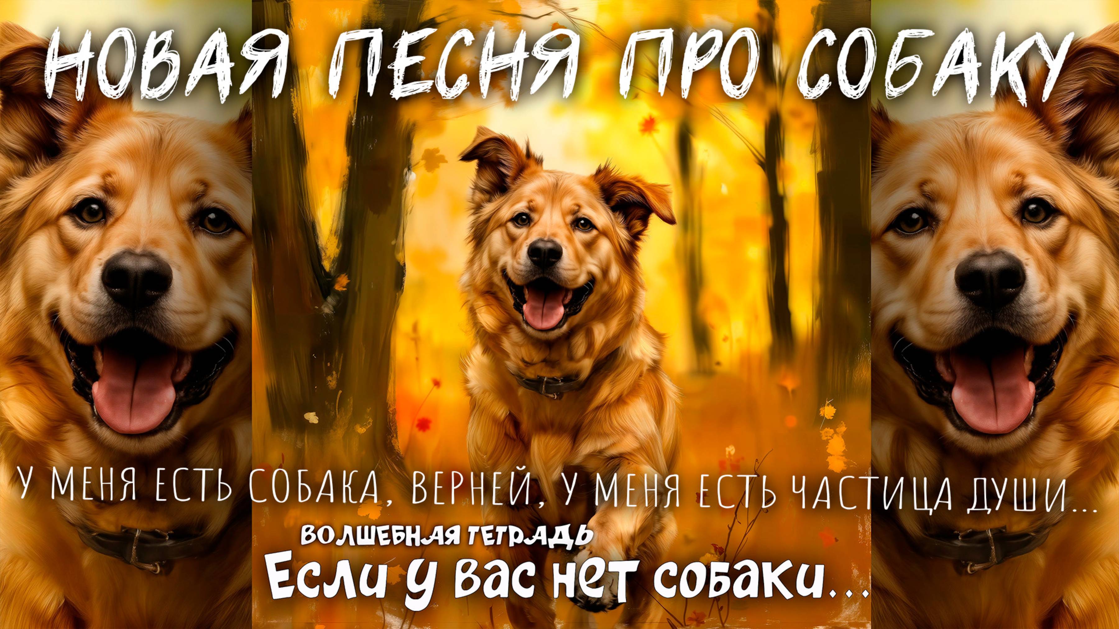 Волшебная тетрадь. "Если у вас нет собаки". Новая песня про собаку, преданность, верность и дружбу.