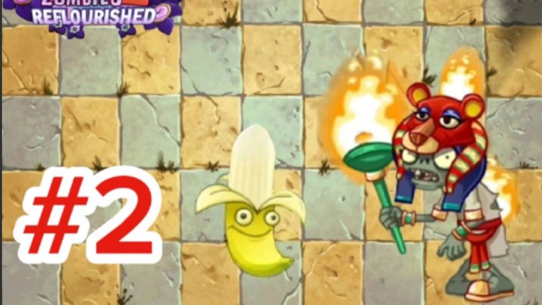 Новый зомби с факелом! Plants vs zombies 2 Reflourished #2