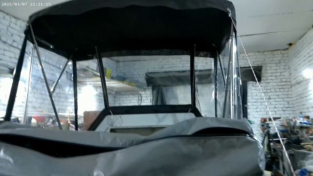 Режимы работы ходового тента катера Россомаха
