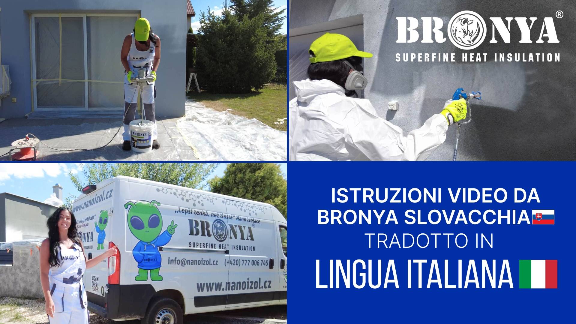 Istruzioni video «Come applicare il nano isolamento termico Bronya su una casa?»
