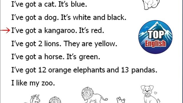Top English Starter - My Imaginary Zoo