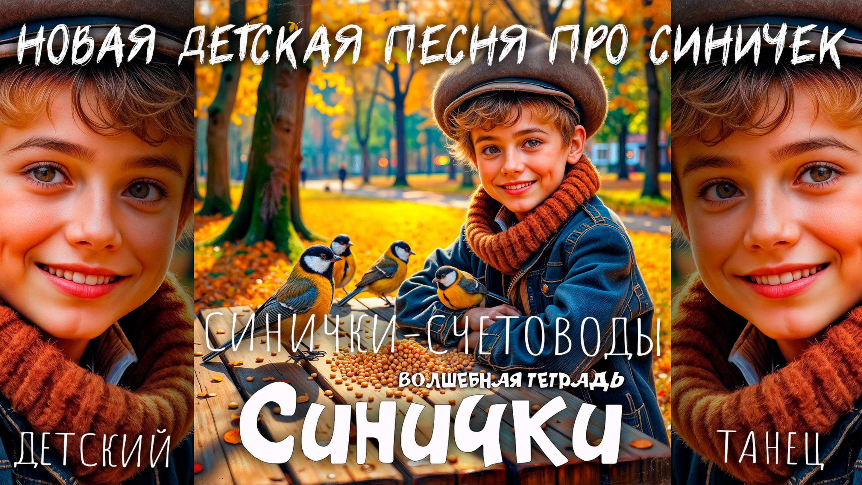 Волшебная тетрадь. "Синички". Новая детская песня про синиц и синичек.  Как синицы считали зёрна.