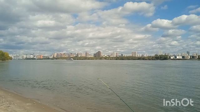На рыбалке.